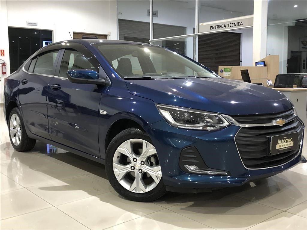 Preços Usados Chevrolet Onix 1 0 Turbo Plus Premier Azul 2021 - Waa2